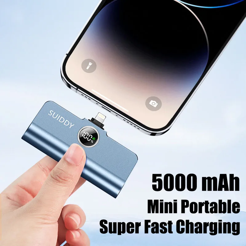Emergency-Capsule-Power-Bank-5000mAh-Super-Mini-Portable-Fast-Charger ...