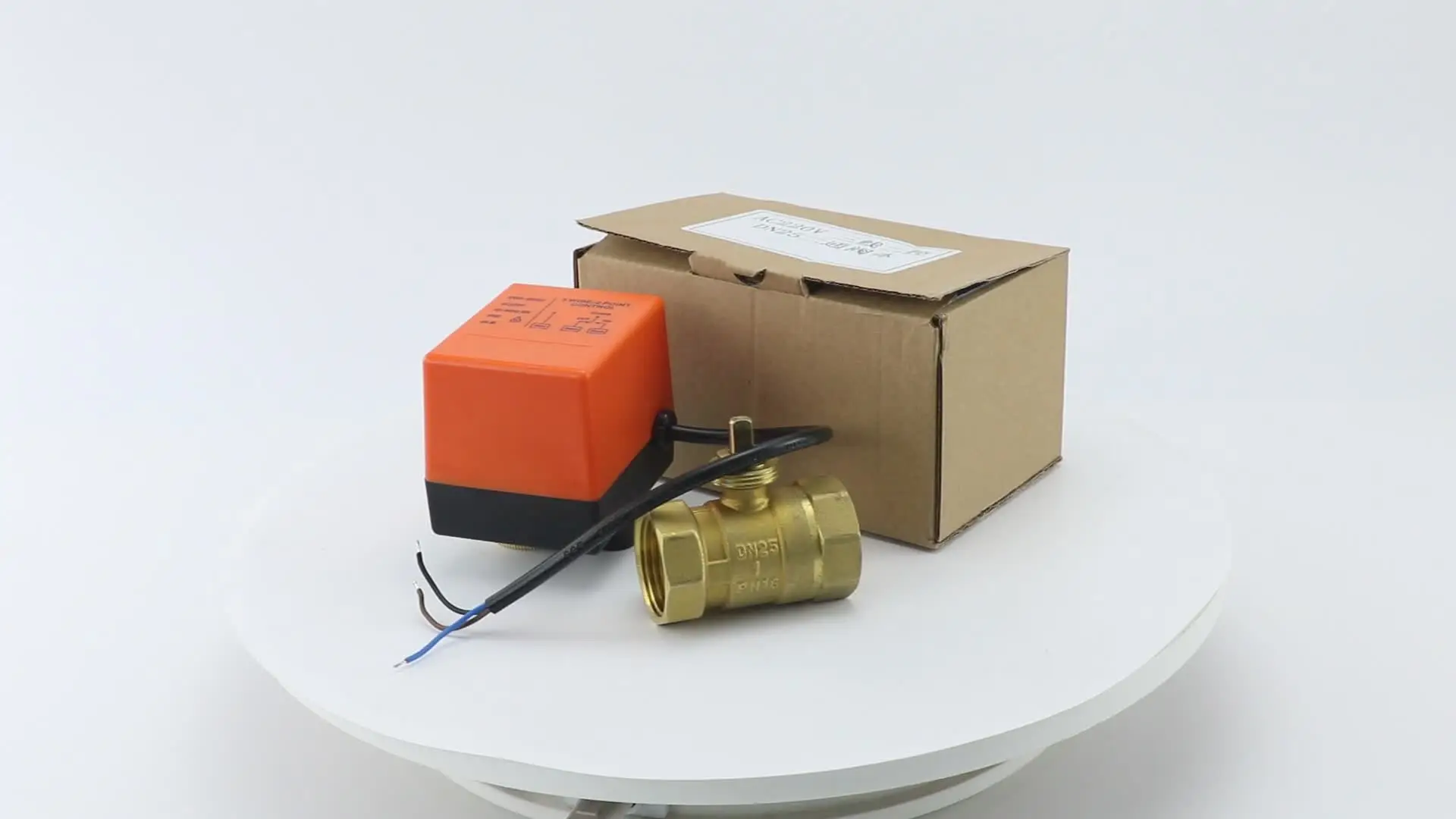 Моторизованный электрический шаровой кран HOENYZY латунный DN15/DN20 ...