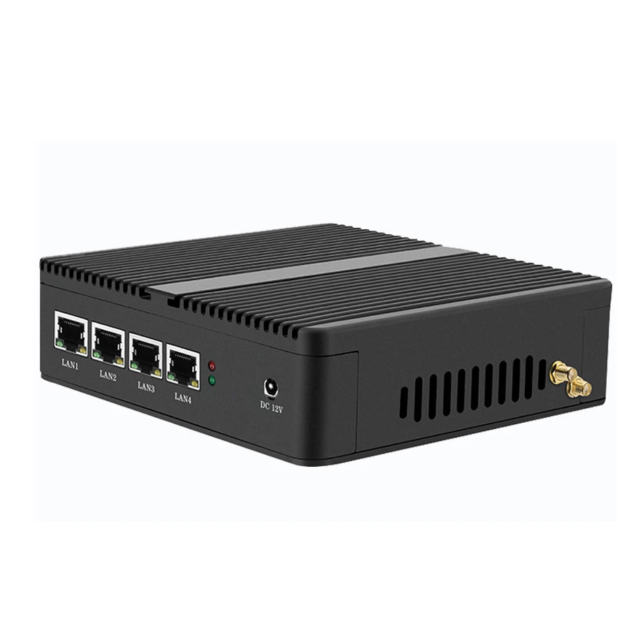 Firewall Router Pfsense Fanless Mini Pc Celeron J1900 Quad-core 4 Lan ...