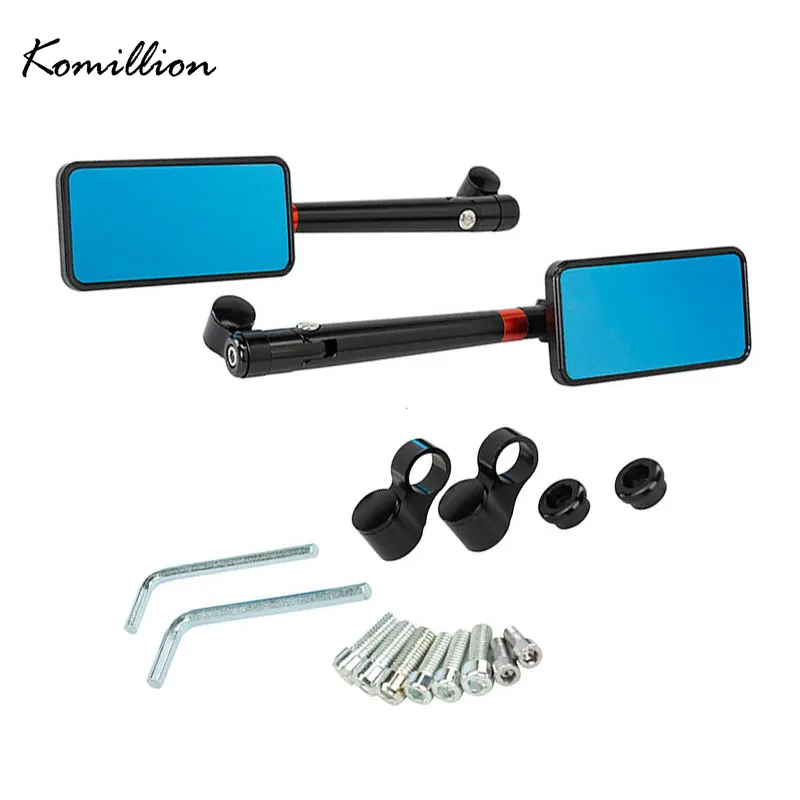 1pair Motorcycle Rearview Mirrors 6mm 8mm 10mm Screw Side Modified