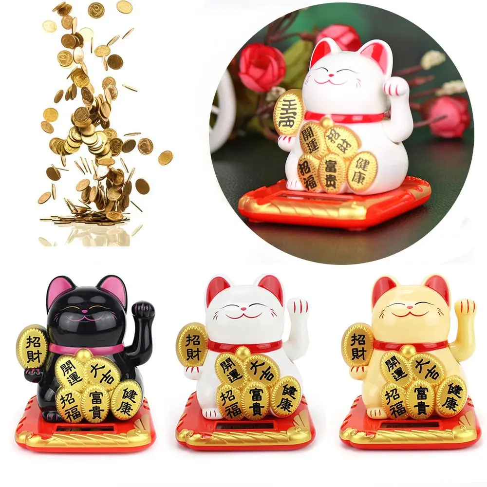 Cute Paw waving Lucky Beckoning Welcoming Fortune Cats Wealth Waving ...