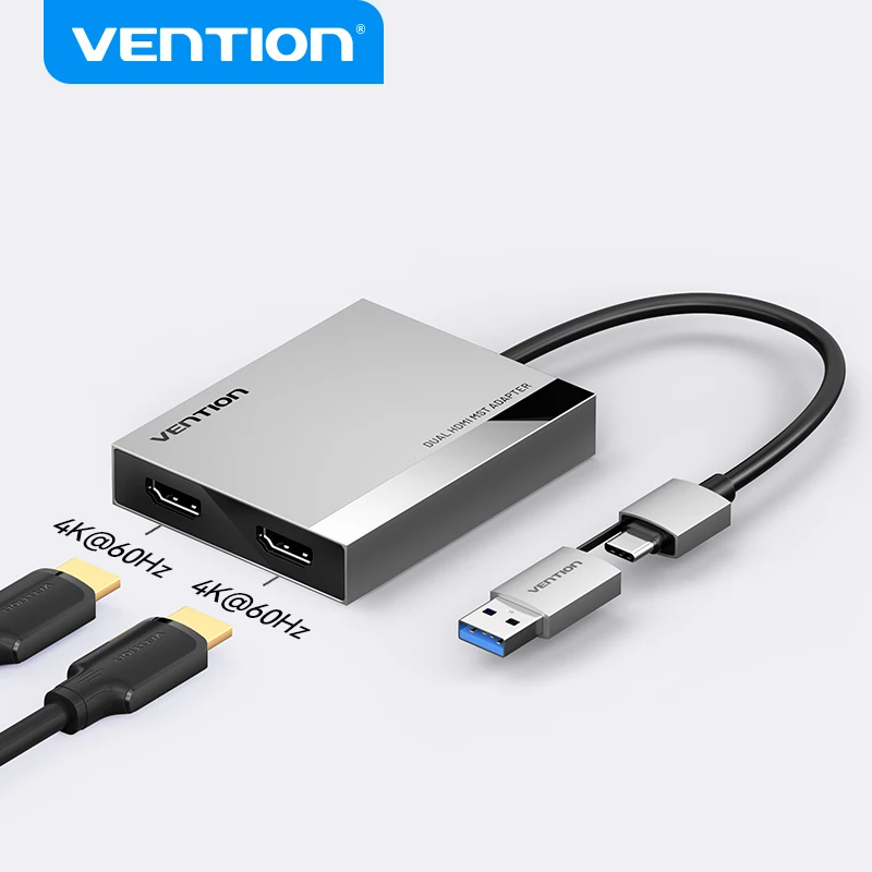 VENTION Displaylink Dual 4K HDMI Adapter USB C VENTION Dual 4K HDMI ...