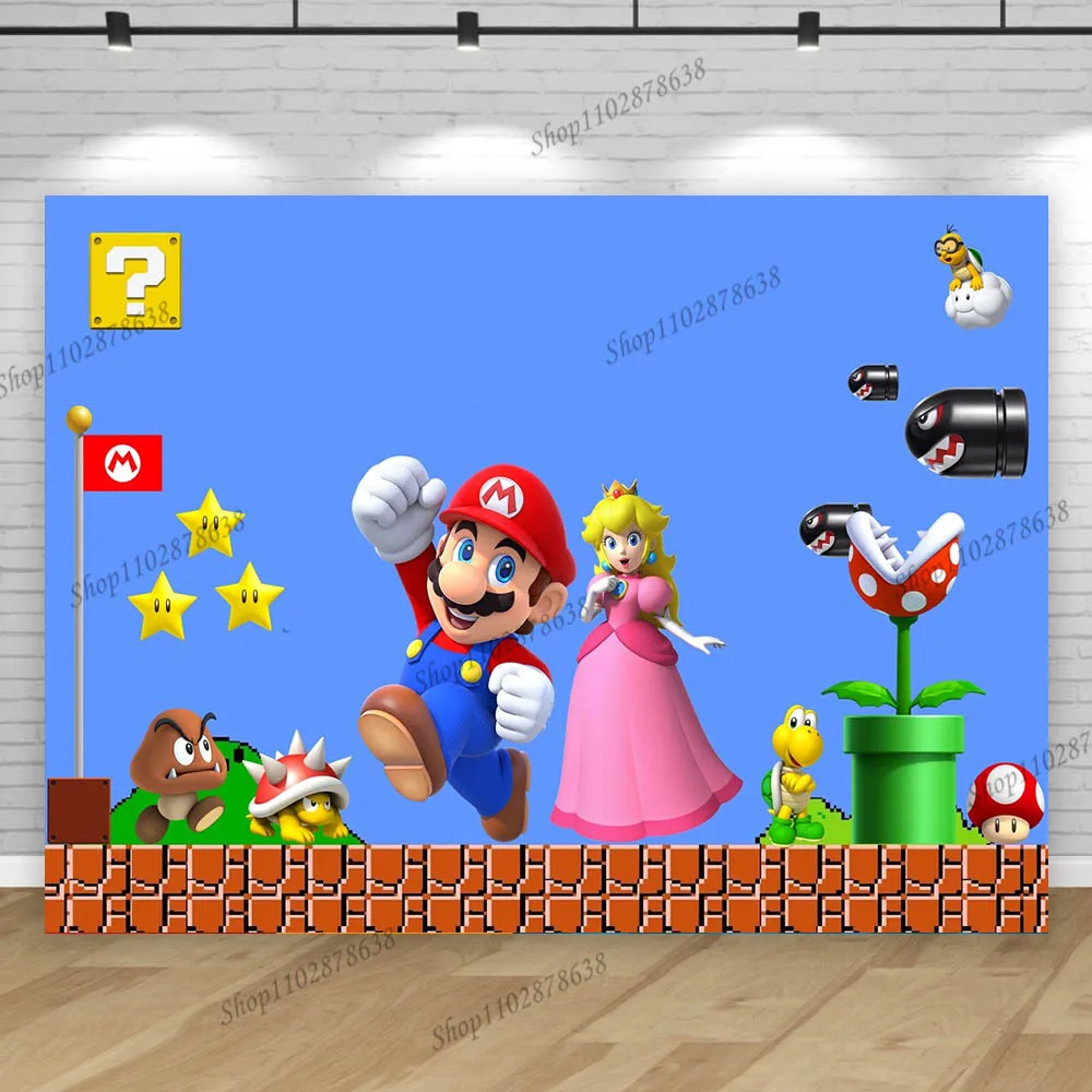 Fondo personalizado con nombre y edad, tema de Super Mario Bros, fondo ...