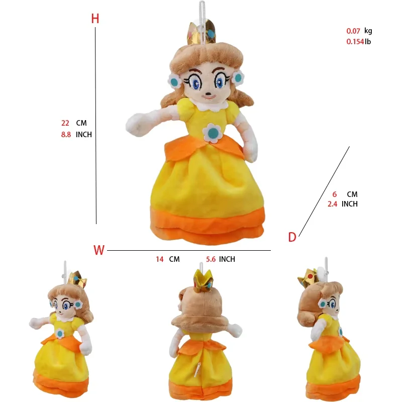 41Styles Mario Luigi Toad Toadette Doll Princess Peach Ice Fire Flower ...