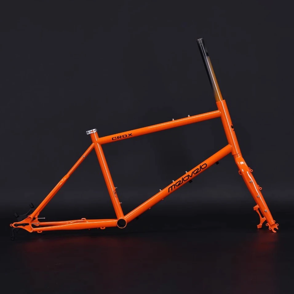 20 Inch Gravel Bike Frame CROX Cr-Mo Steel Material With Fork Travel ...