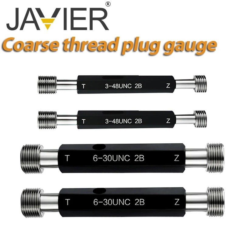 Unified Coarse thread plug gauge UNC 1 64 2 56 3 48 4 40 5 40 6 32 8 32 10 24 12 24 Unified Fine ...