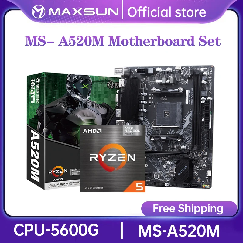 Motherboard Amd Ryzen 5 5600g | Gaming Motherboard Cpu Combo | Ryzen Motherboard Combo ...