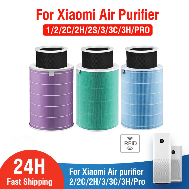 Air Filter For Xiaomi mi 1/2/2S/2C/2H/3H/3C Air Purifier Filter ...