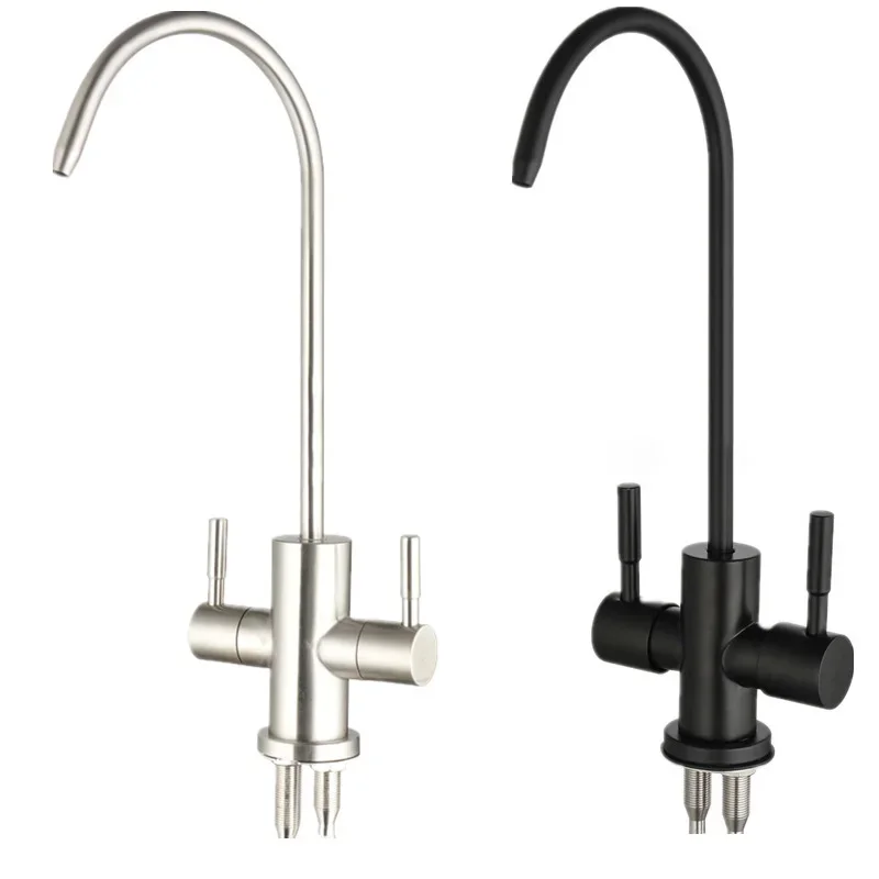 Kitchen-Water-Filter-Faucet-Dual-Switch-1-4Inch-Connect-Hose-Reverse ...
