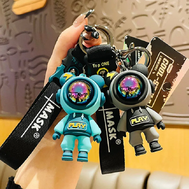 Anime-Cartoon-Bear-Keychain-Handmade-Figures-Astronaut-Bag-Pendent ...