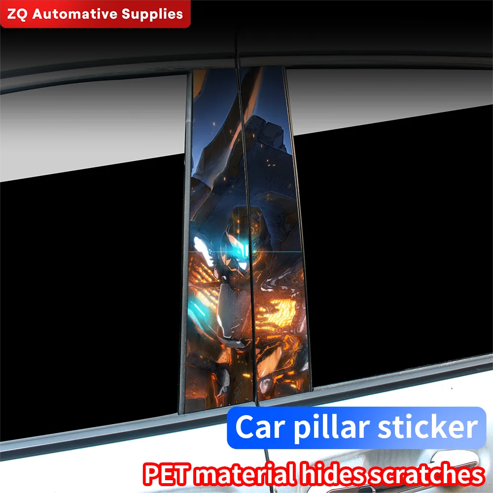 Cool-Mecha-Car-Stickers-Waterproof-Auto-B-Pillar-Decor-Cover-Scratches ...