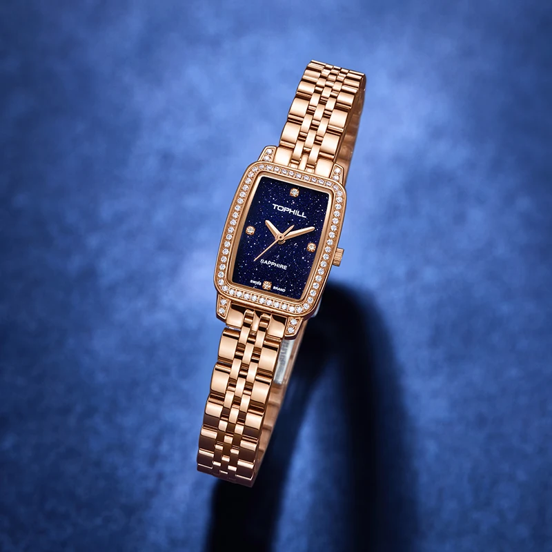 TOPHILL-Fashion-Quartz-Watch-Rectangle-Rose-Gold-Minimalist-Quartz ...