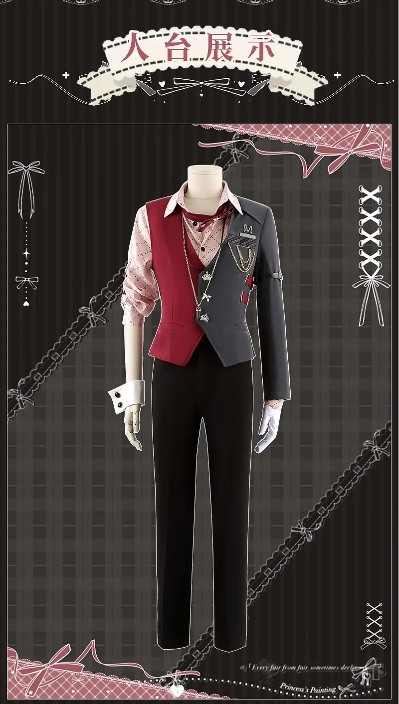 Game Nu Carnival Eiden Cosplay Costumes Party Suit Vest Shirt Pants ...