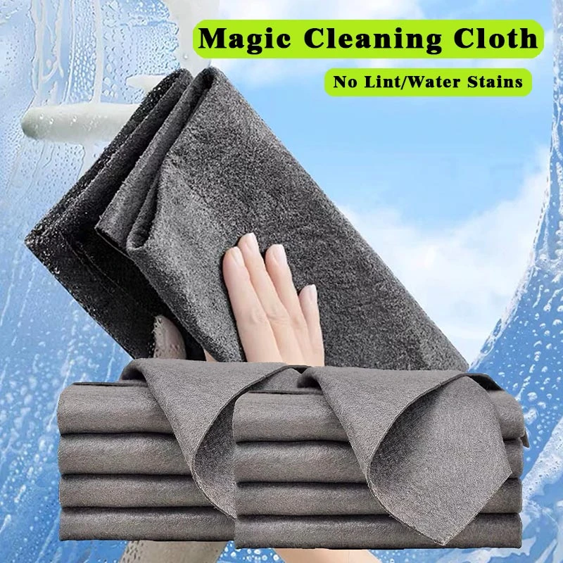 2/5PCS Thickened Magic Cleaning Cloth No Trace No Watermark Kitchen ...