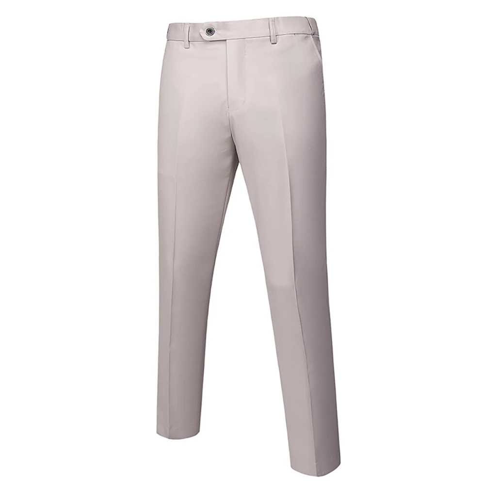 Pantalon,M-6XL 2024 Hommes Mode Boutique Solide document Formel D'affaires imbibé fjGroom Robe ...