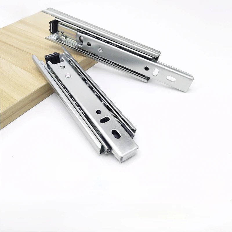Thickened-Three-Section-Mute-Track-Small-Drawer-Slide-Rail-Three-Fold ...