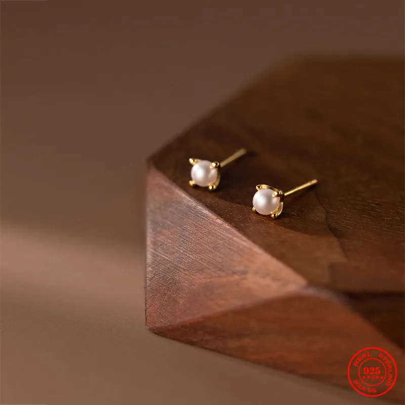 YIZIZAI-925-Sterling-Silver-Simple-Sweet-Shell-Spiral-Beads-Cute-Stud ...