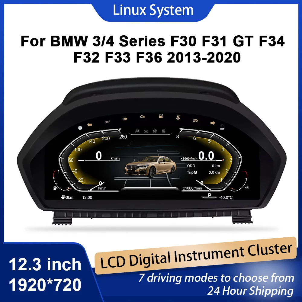 12.3"LCD Cluster Digital Dashboard For BMW F30 F31 GT-F34 F32 F33 F36 ...