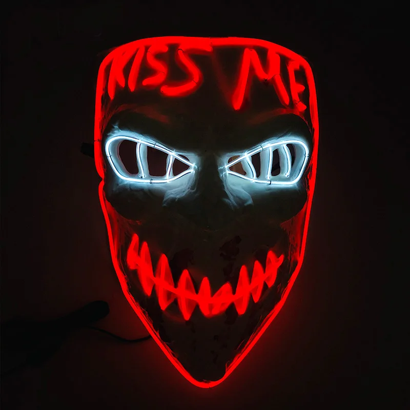 New Design Luminous Halloween LED Purge Mask Neon Light Up Party Mask ...
