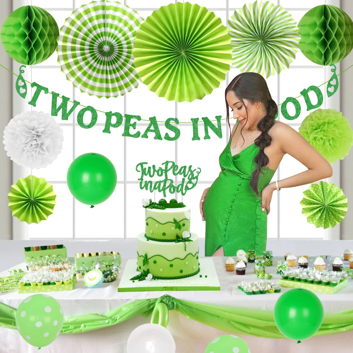 Pea Pod Shower Decorations