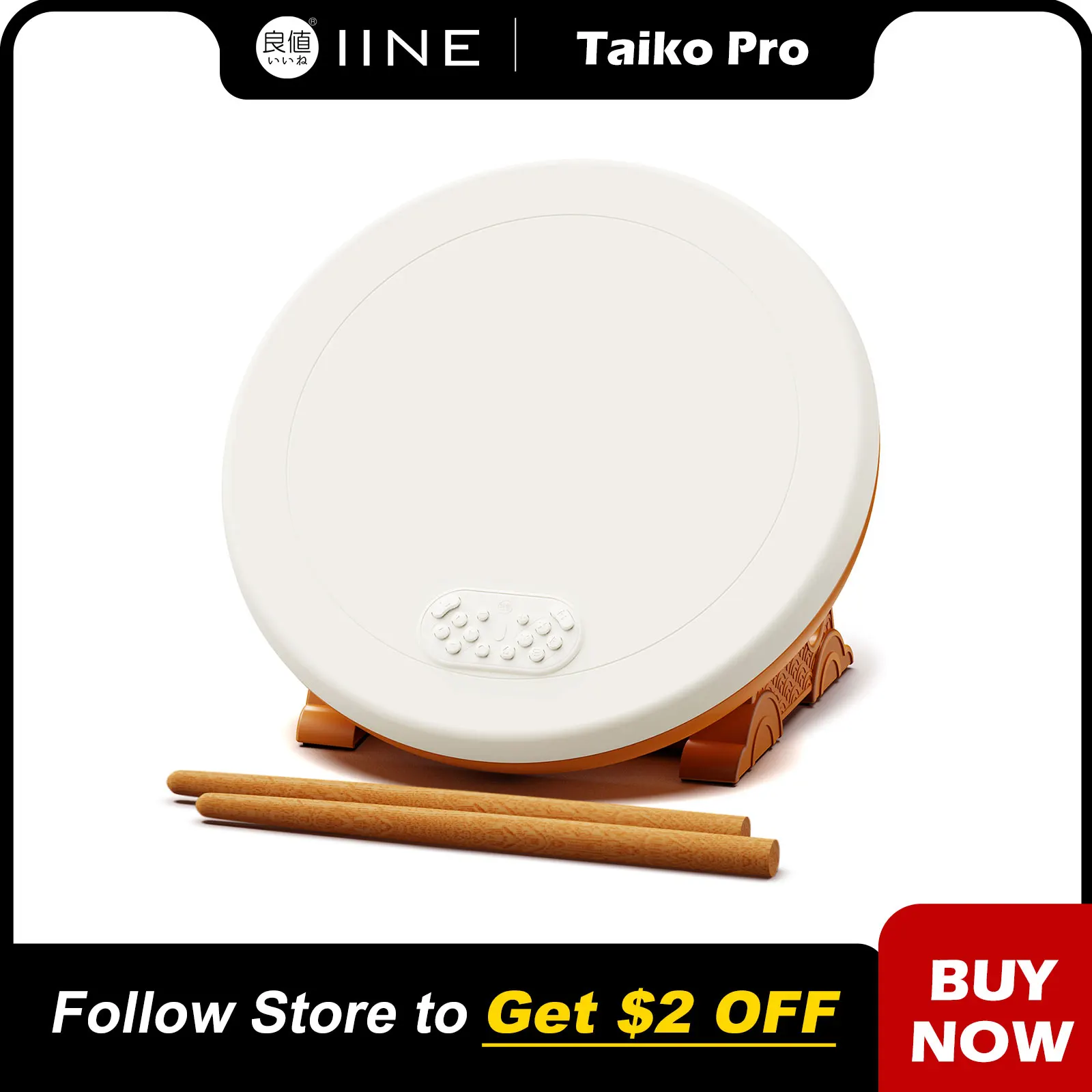 IINE-Taiko-Drum-Controller-Pro-max-Compatible-With-Nintendo-Switch-PS4 ...