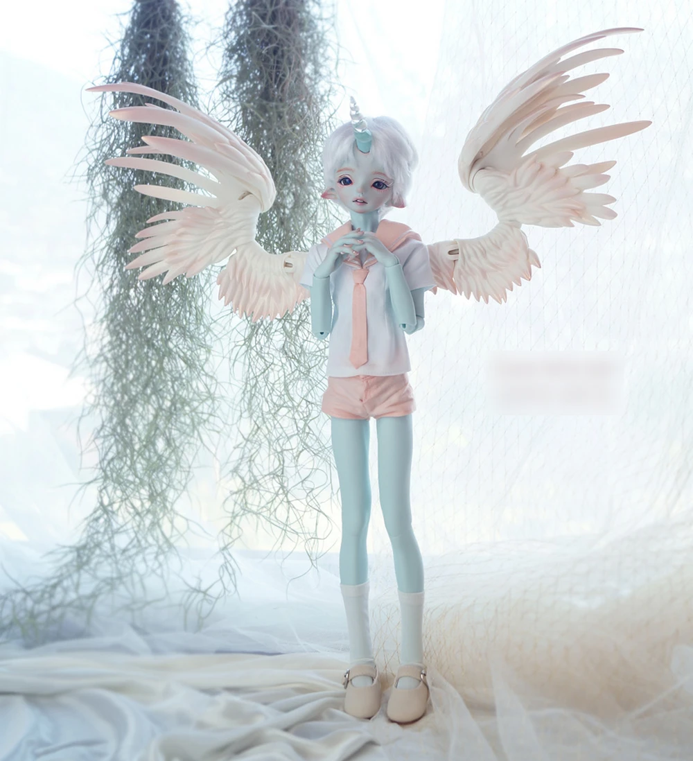 Oueneifs Seravie 1/4 BJD Doll Skinny Unicorn ELF Wings Horn Fantasy ...