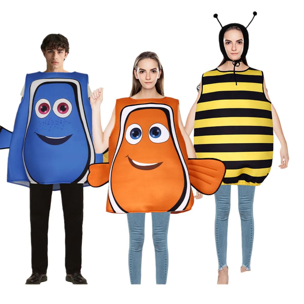 Movie Finding Nemo And Dory Cosplay Costume Kids Adult Clownfish ...