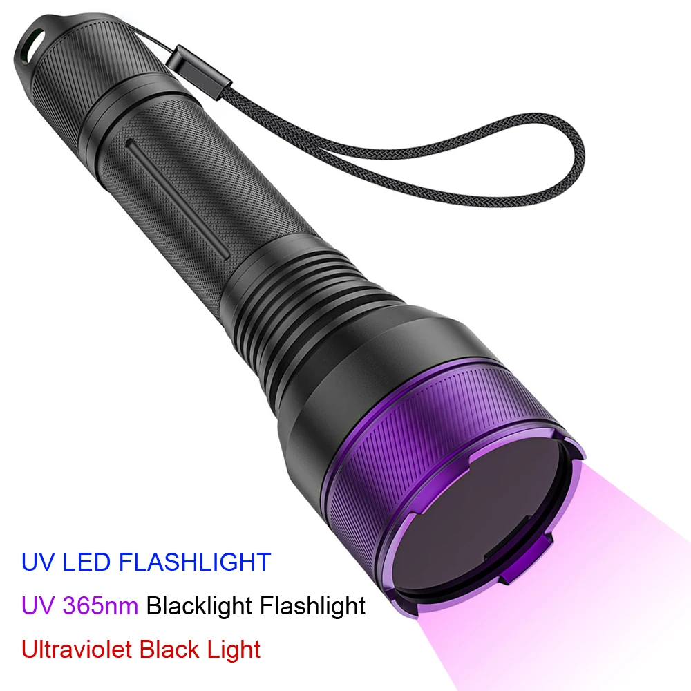 365nm-UV-Flashlight-30W-UV-Light-High-Power-Black-Light-Flashlight-for ...