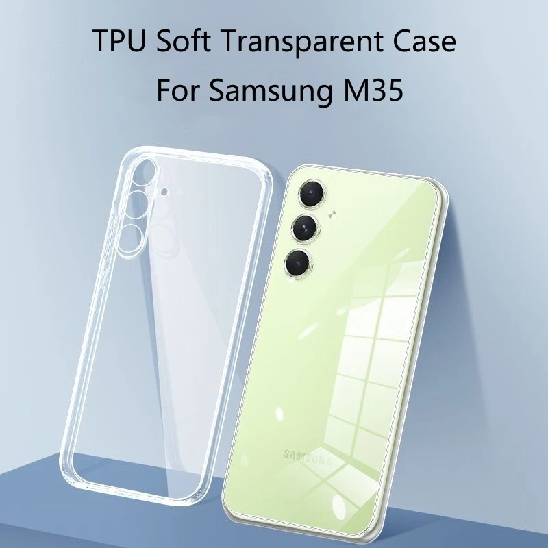 TPU Soft Case For Samsung M35 5G Case Silicone Transparent Back Cover ...