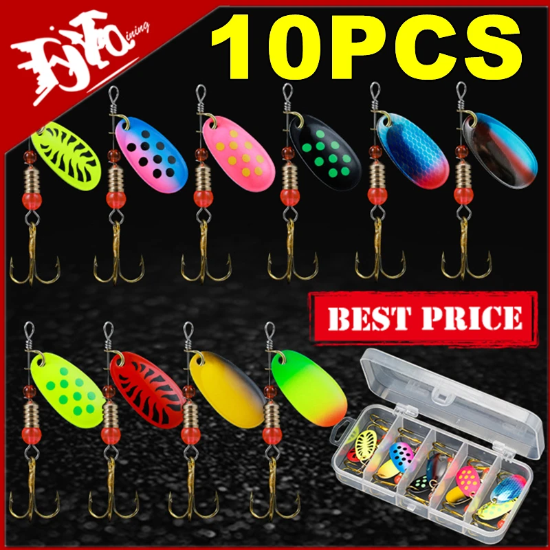 10pcs-Fishing-Lure-Metal-Spoon-Spinner-Spoonbait-Crankbaits-Fishing ...