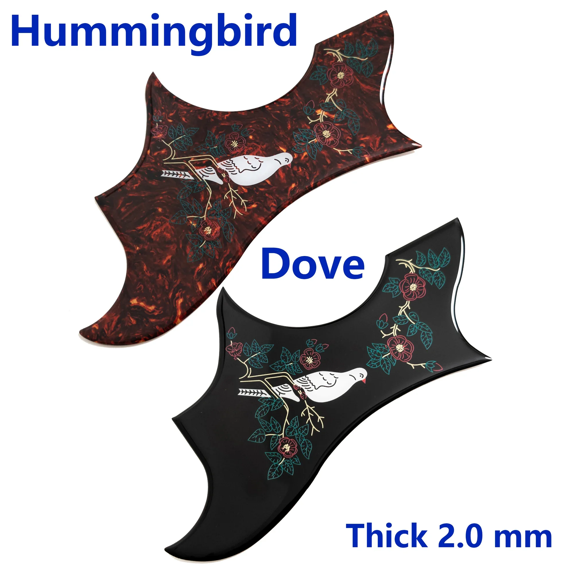 Acoustic Guitar Dove Pickguard Self-adhesive Hummingbird Thick 2 mm ...