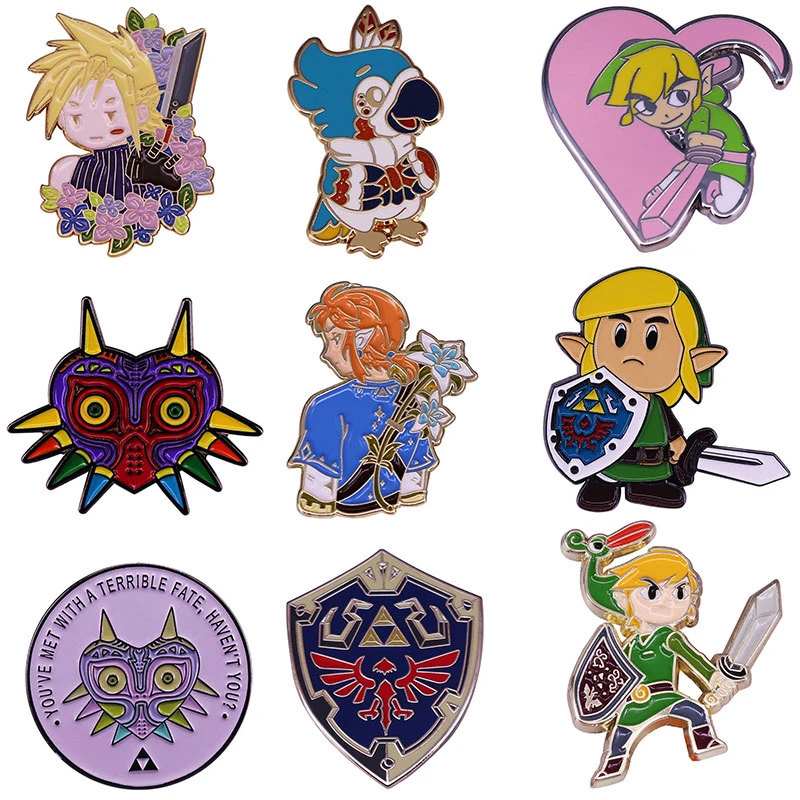Legend Zelda Pin Brooch | Legend Zelda Badge | Legend Zelda Brooche ...