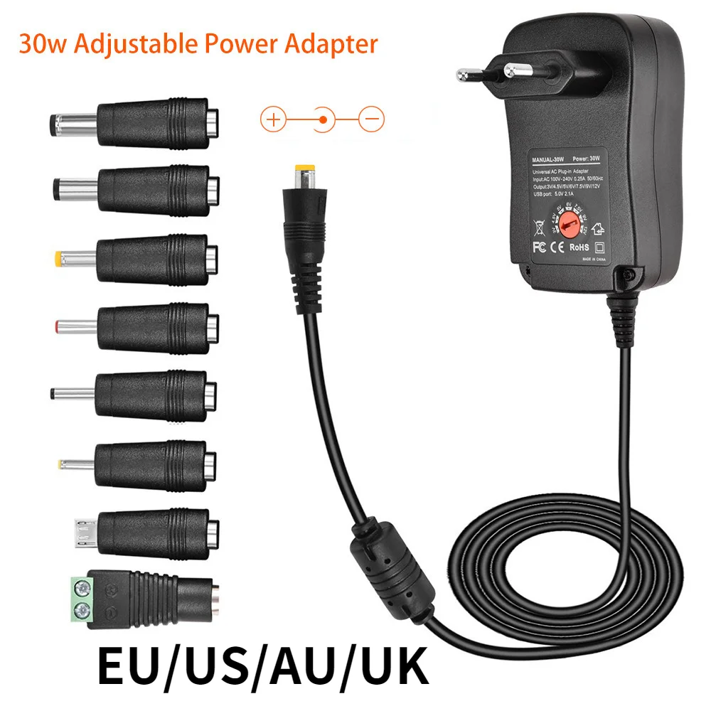 3-12V-Adjustable-Power-Supply-with-DC-USB2-1A-30W-Tips-Multifunction ...