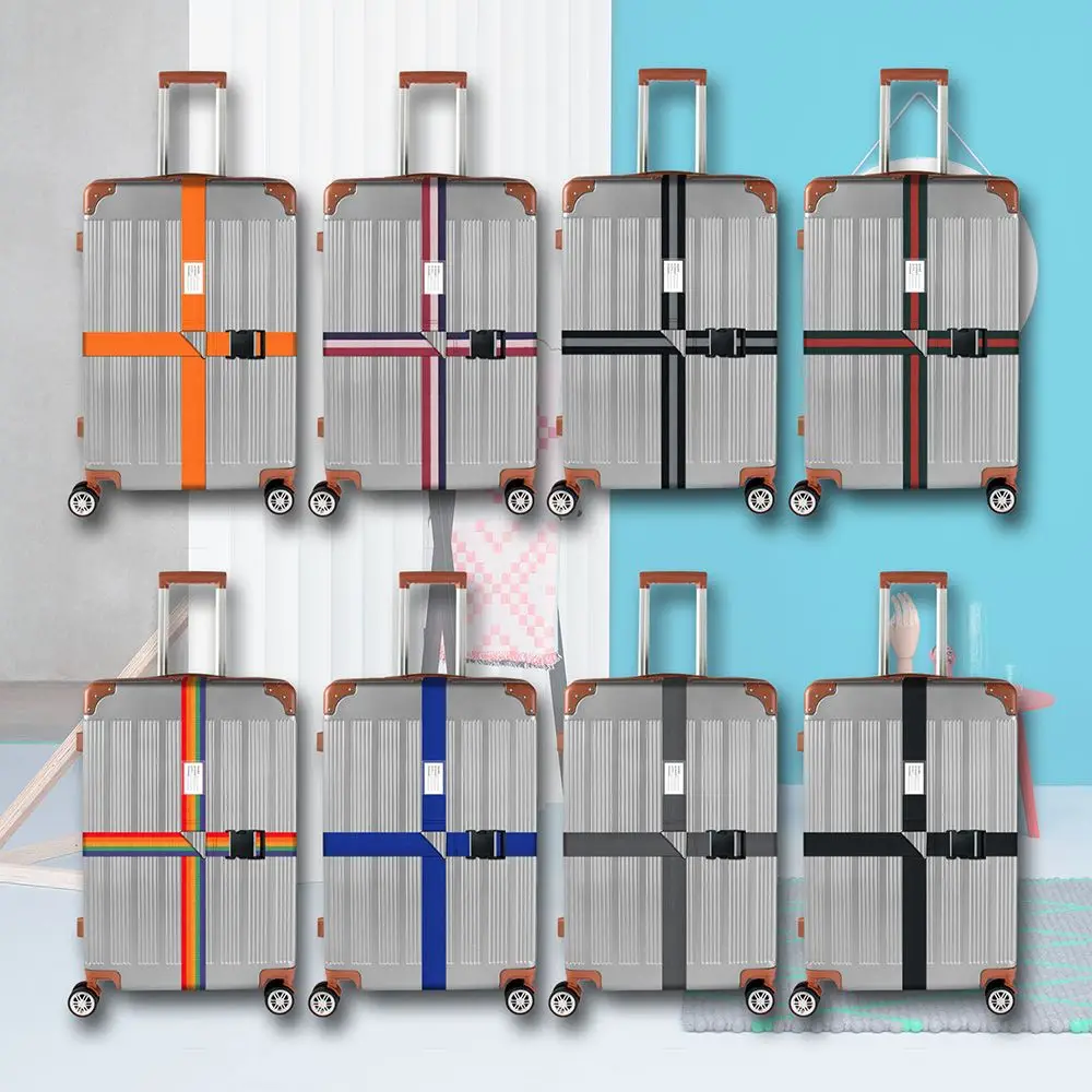 Anti-lost Name Sticker Suitcase Belts Packing Belt Luggage Buckle Strap ...