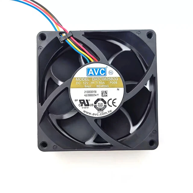 Original para AVC DATC0825B2G 8cm 8025 12V 1.60A chassi PWM de 4 linhas ...