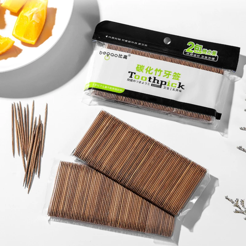 600pcs-bag-Disposable-Carbonized-Bamboo-Toothpicks-Supermarket-Hotel ...