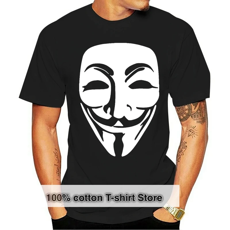 Anonymous-Mask-Men-s-T-Shirt-Novelty-Cool-Tops-Men-S-Short-Sleeve-T ...