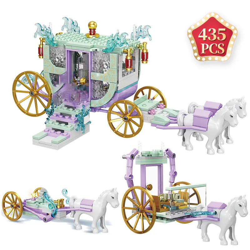 Disney-Frozen-Anna-Elsa-Princess-Carriage-Horse-Building-Blocks-Kit ...