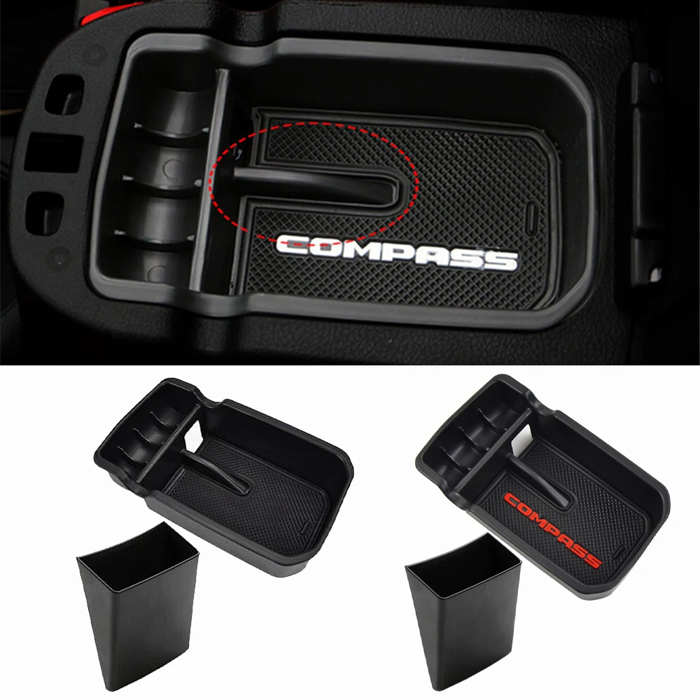 Armrest-Box-Storage-Holder-Glove-Container-Organizer-for-Jeep-Compass ...