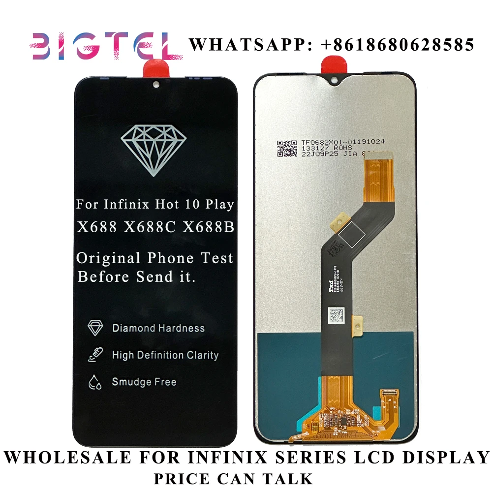 For-Infinx-Hot-10-Play-X688-X688C-X688B-LCD-Replacement-Mobile-Phone ...