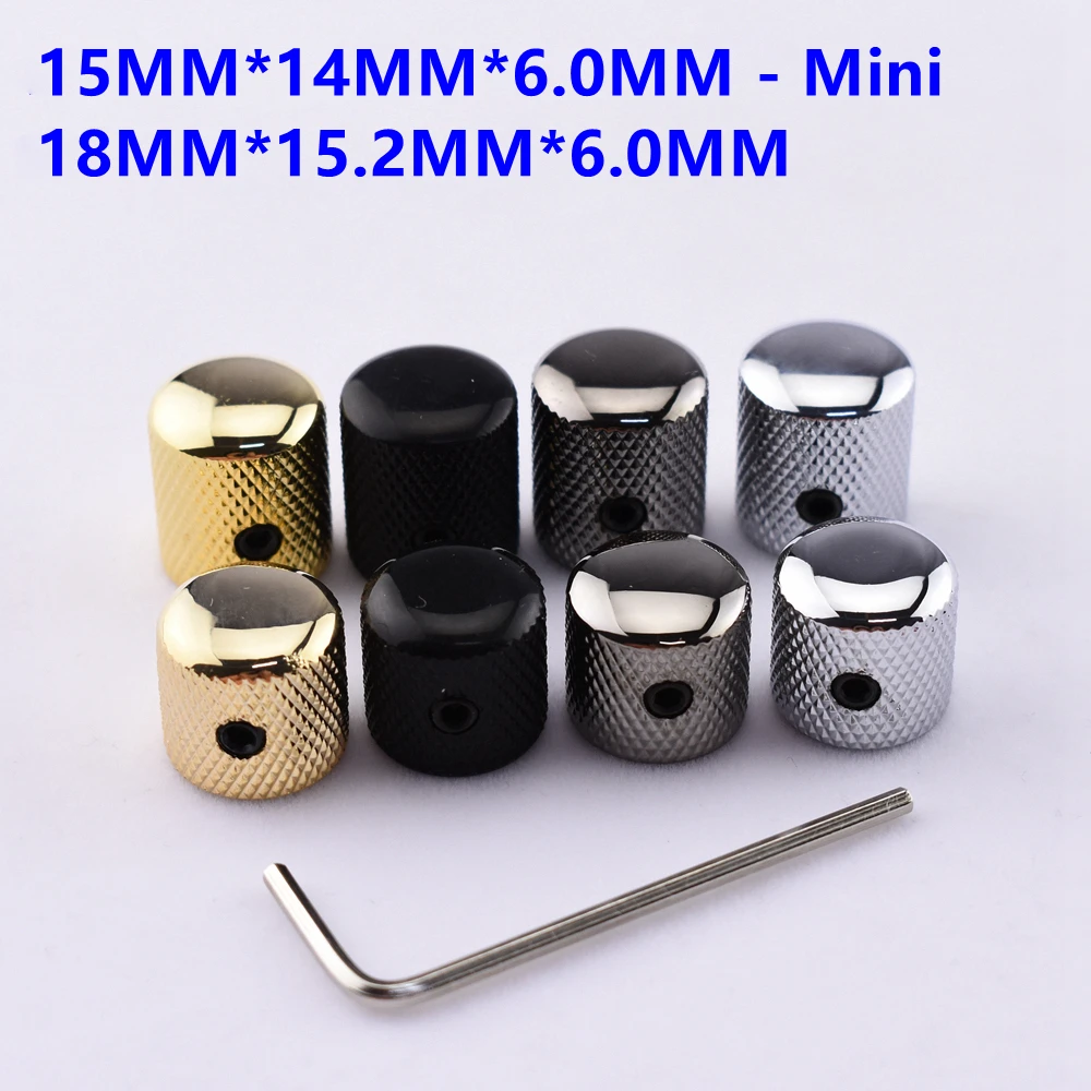 1-Piece-Dome-Metal-Knob-For-Electric-Guitar-Bass-15MM-18MM-Made-in ...
