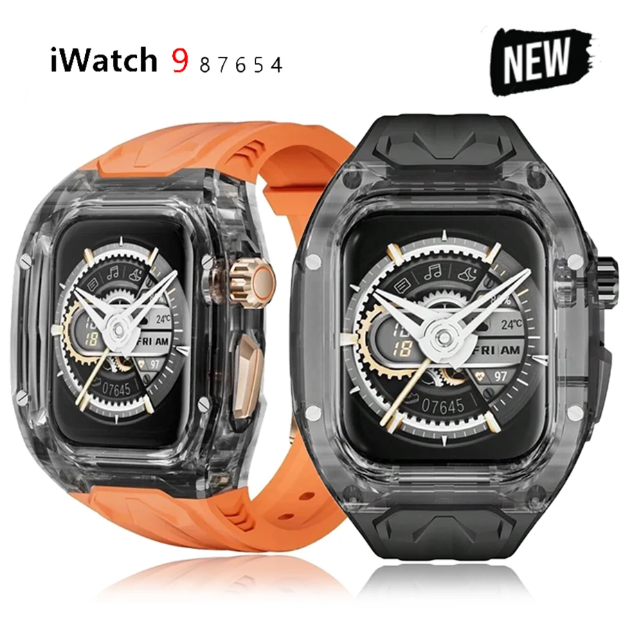 Luxury Transparent Case for Apple Ultra Watch 49mm 44mm 45mm ...