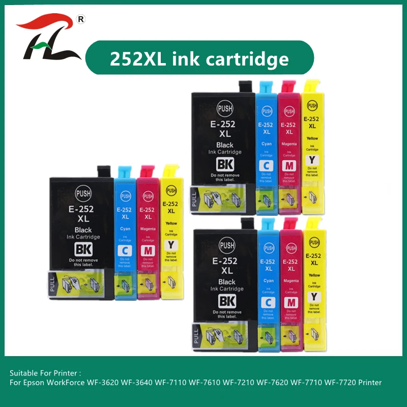 Compatible 252XL Ink Cartridge T252XL E 252XL 252 XL For Epson ...