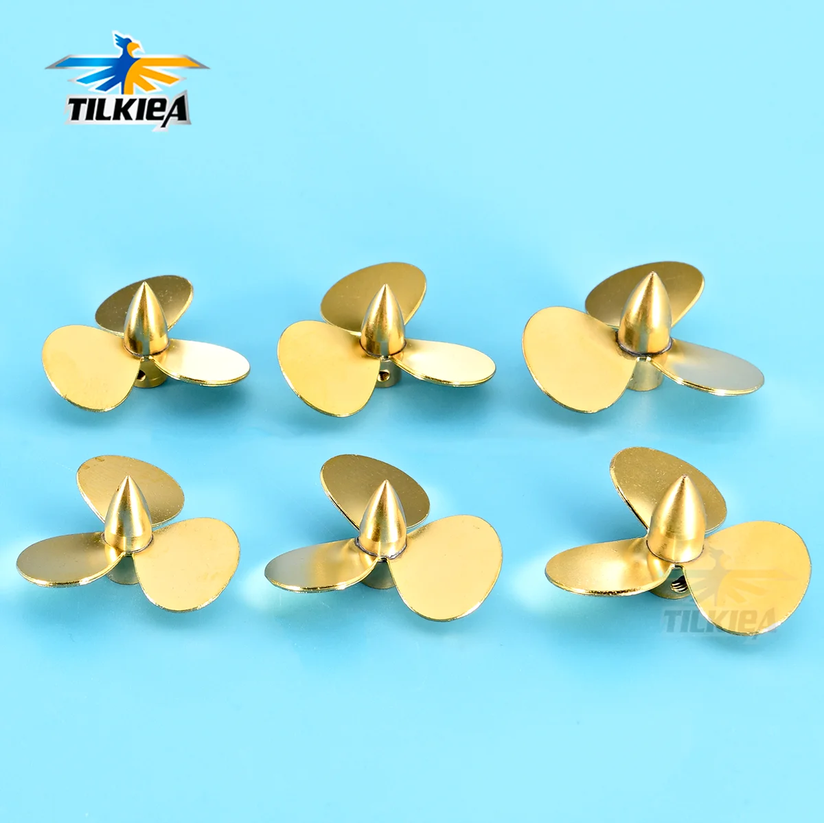 1PC D24/25/26/28/30/32/35/39mm 2mm M3/M4 Copper Propeller 3-Blades Prop ...