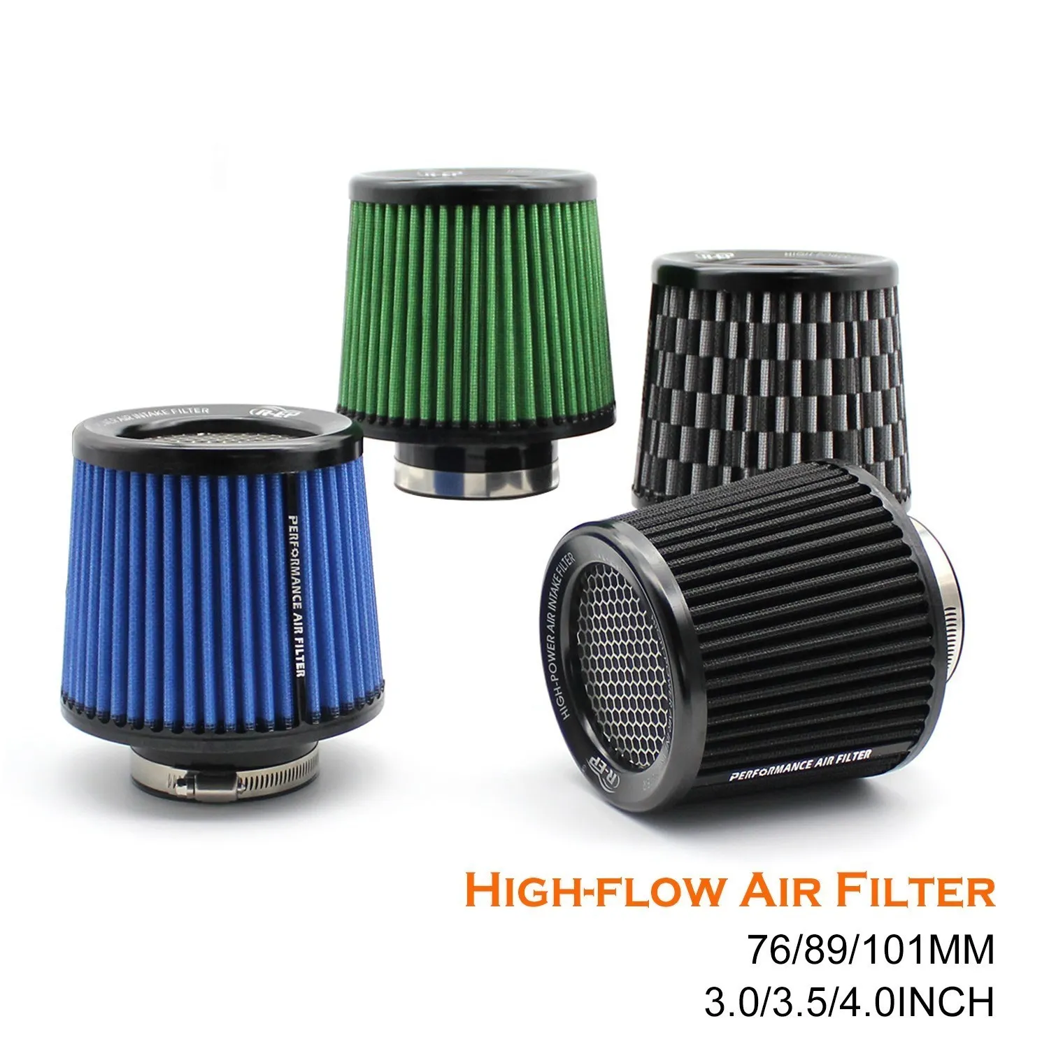 Car-High-Flow-Air-Filter-Cold-Air-Intake-Universal-Filters-3-3-5-4inch ...