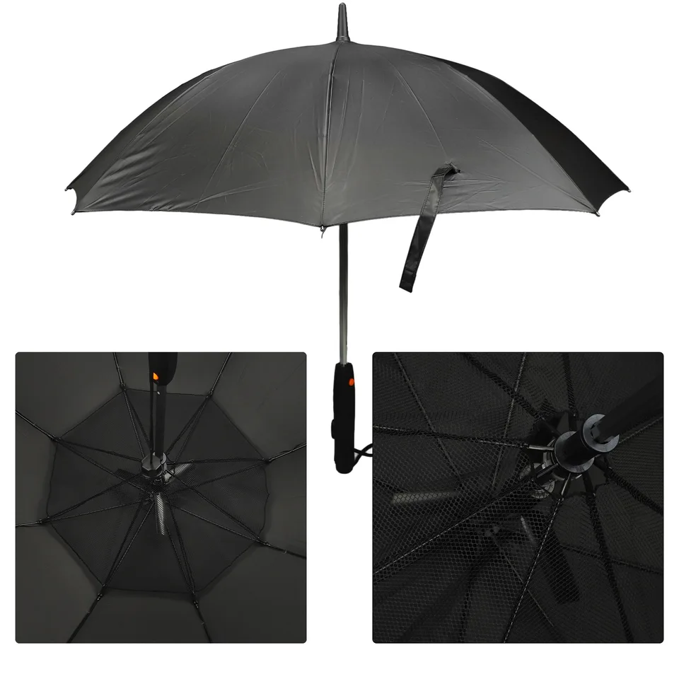 Sun Umbrella UV Blocking Umbrella With Fan And Mist Spray, 3 In 1 8 ...