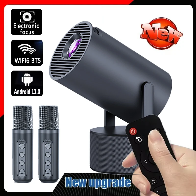 Rsionch-Projector-Karaoke-Speaker-with-2-Mic-4K-Android-11-Dual-Wifi6 ...