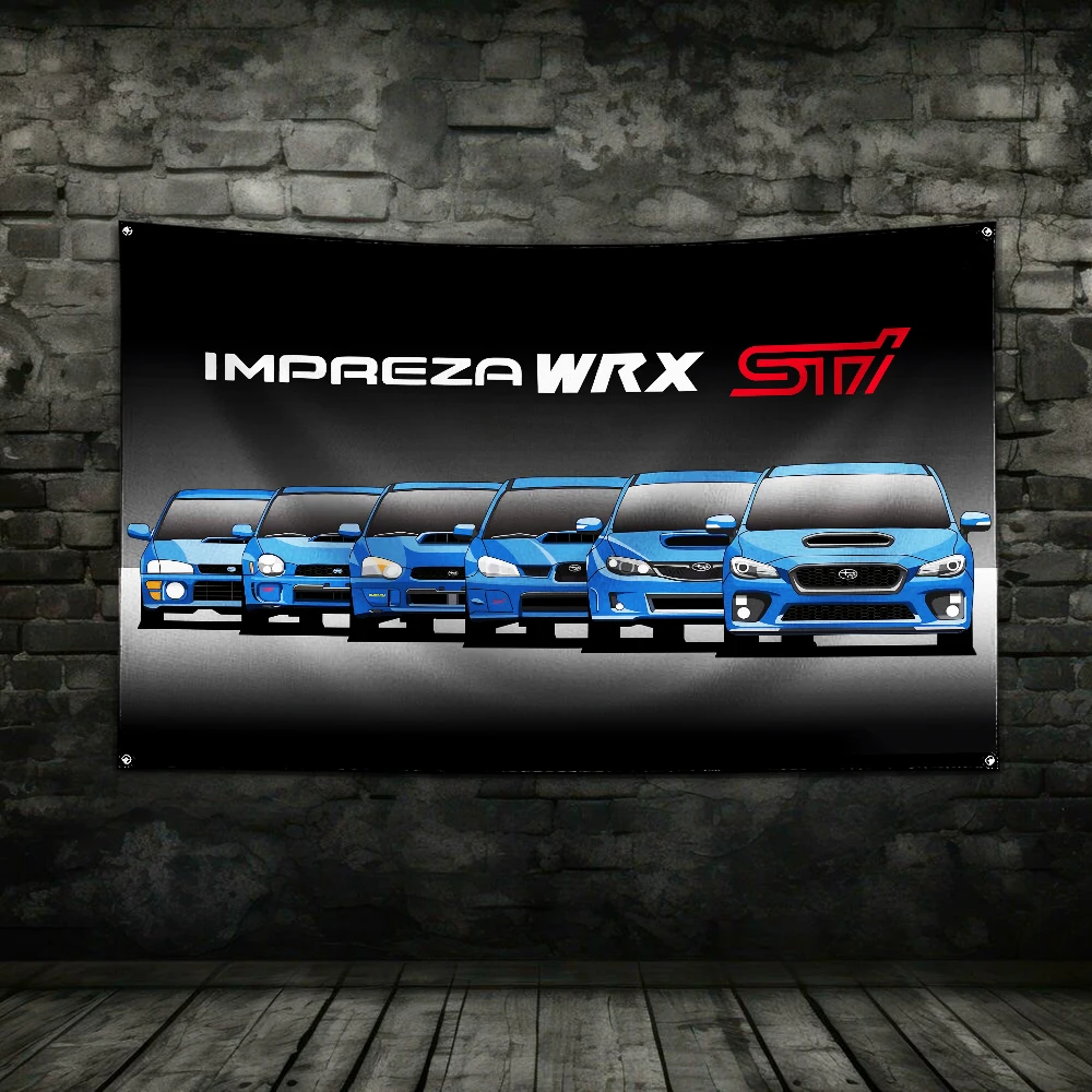 WRX-STI-Evolution-Flag-Banner-de-impresi-n-Digital-de-poli-ster-arte-de ...