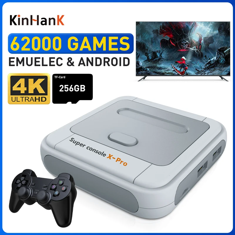 50000 Game In One Retro Video Game Console Super Console X Pro For Psp/ps1/snes/n64/dc 4k Hd Tv ...
