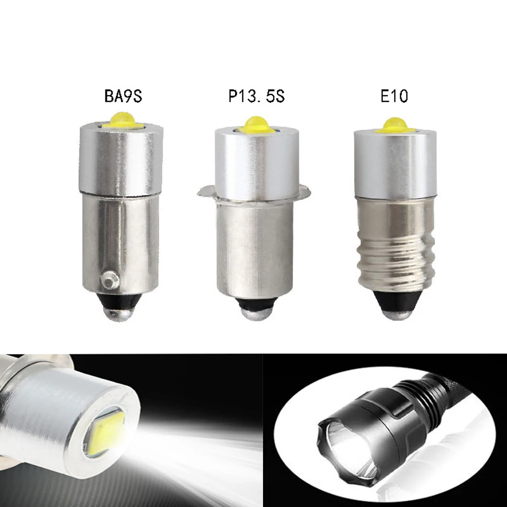 2PCS-LED-Flashlight-Bulb-Energy-Saving-3W-3-12V-6-24V-P13-5S-T10-BA9S ...